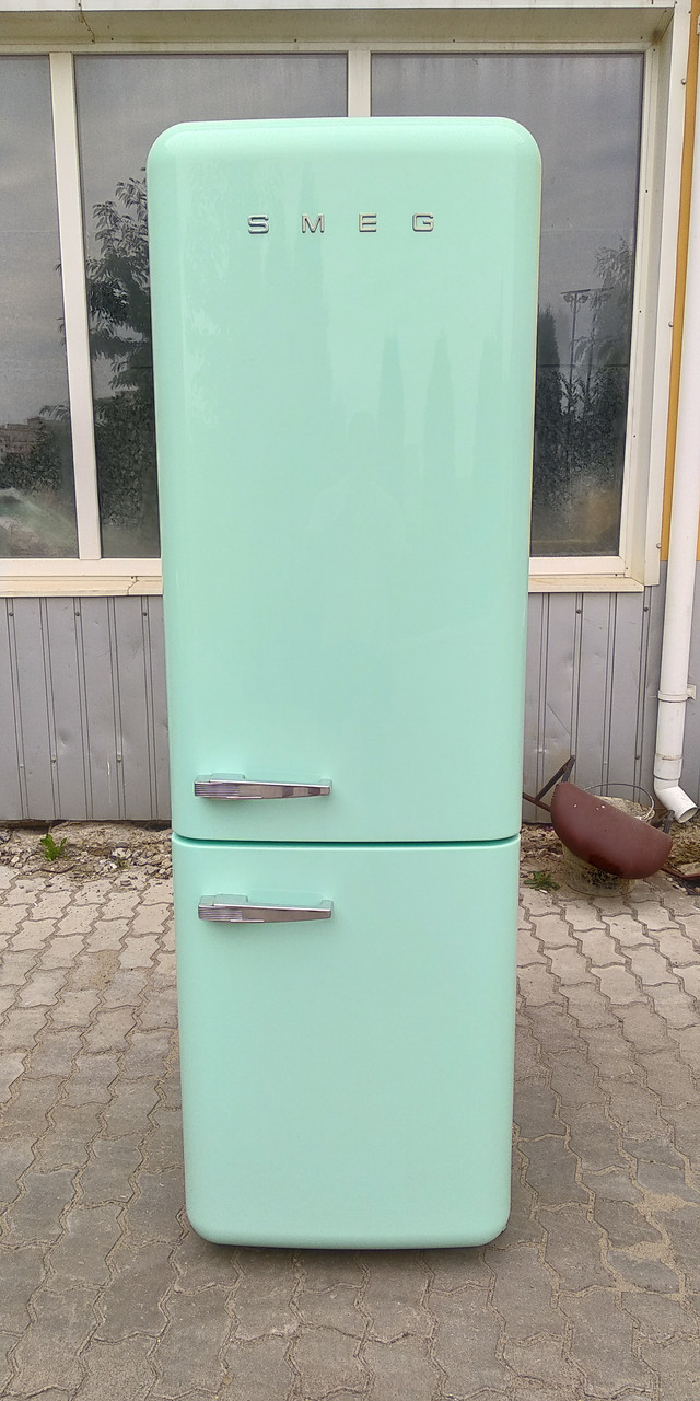 Ретро холодильник б/у Смег Smeg FAB32LVN1 зеленый бирюзовый No Frost ...