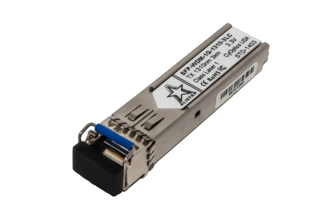 Модуль SFP 1000BASE-BX 1SM WDM LC 3KM TX1310/RX1550nm DDM