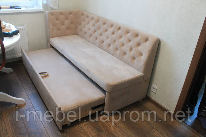 Купить Раскладной узкий кухонный диван (Пудровый), цена 9700 ₴ — Prom ...