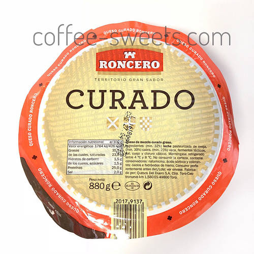 Купить Сыр твердый RONCERO Curado 880г, цена 580 ₴ — Prom.ua (ID#855375086)