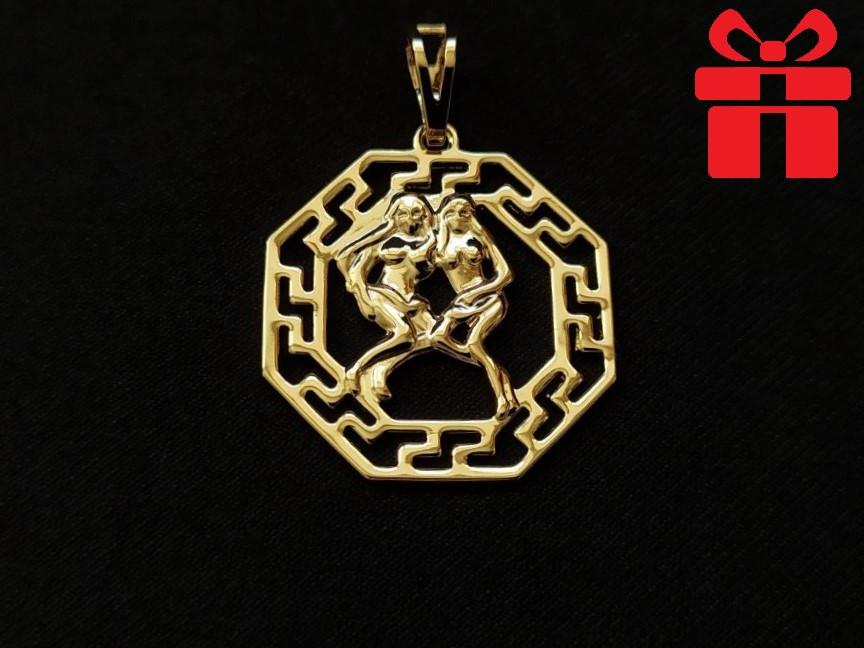 Кулон Знак Зодиака "Близнецы". Позолота 18 К Xuping, Медицинское Золото ...