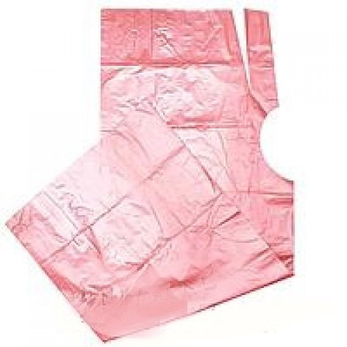 Пеньюар одноразовый полиэтиленовый 100шт/уп Малиновый, цена 175 грн ...