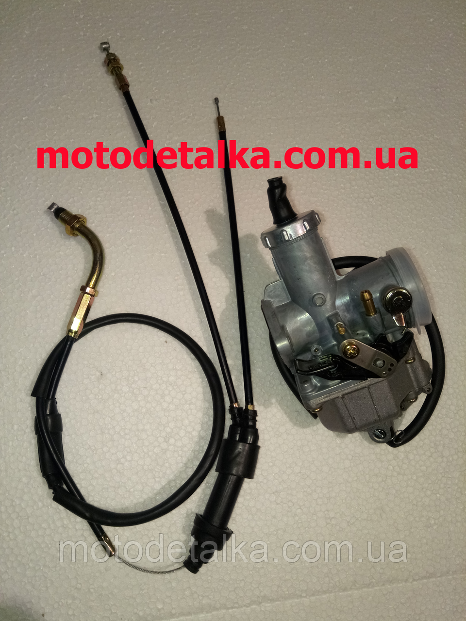 Карбюратор PZ30+ трос подвійний, з прискорювальним насосом. Ручний ...