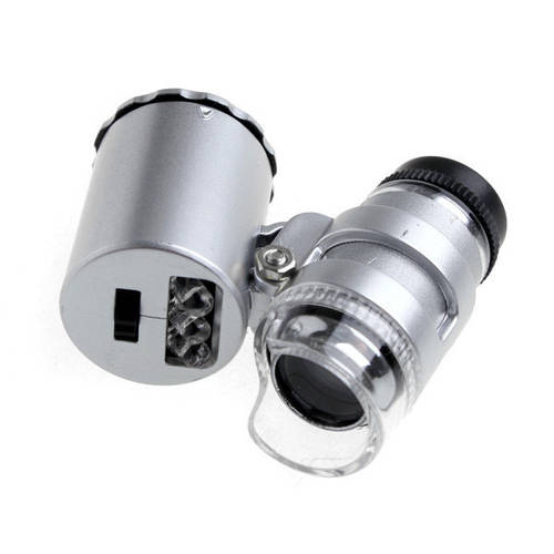 Купить Карманный микроскоп Kromatech MG 9882 60X Серый (mdr_0401), цена 315 грн — Prom.ua (ID ...