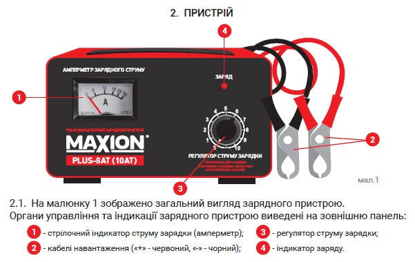 Купить Maxion PLUS-8СТ Автомобильное зарядное устройство для аккумулятора, цена 805 грн — Prom ...