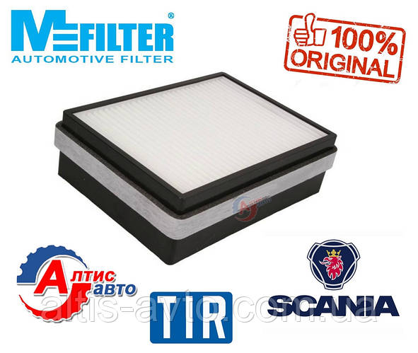 Фільтр салону SCANIA 4 P,G,R,T серії, очищення повітря кабіни 1420197 ...