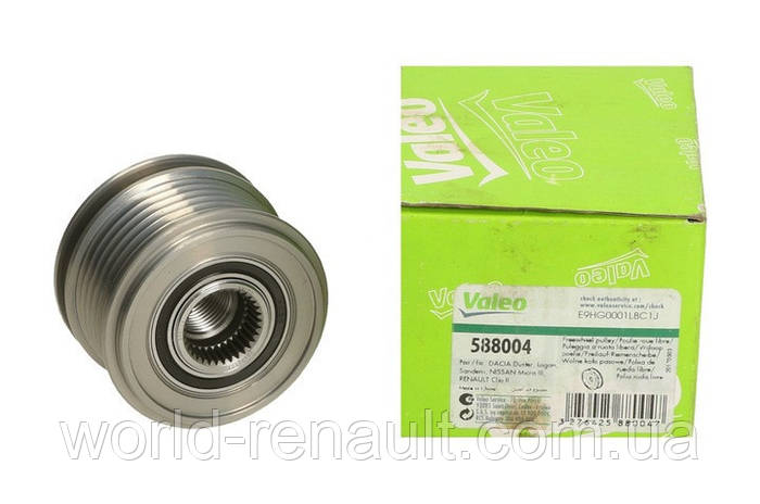 Шкив (обгонная муфта) для генератора(VALEO) на Рено Логан II, Логан MCV ...