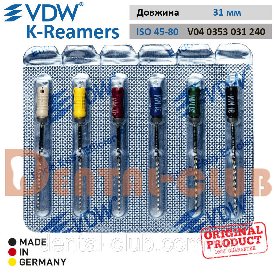 VDW K-Reamer (К-ример ВДВ): продажа, цена в Киеве. Стоматологические ...