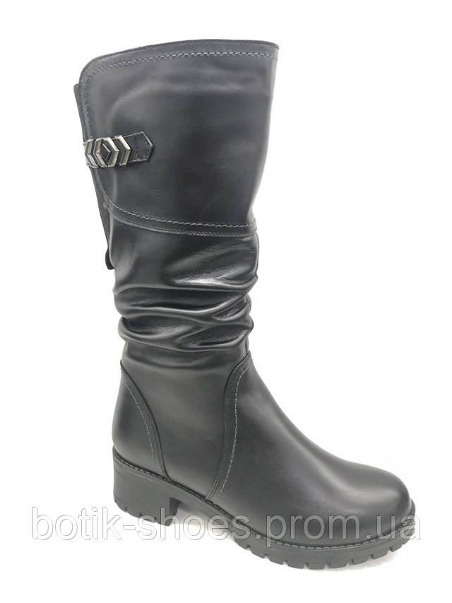 Красивые Зимние Замшевые Сапоги Женские на Удобном Каблуке Теплые на ...