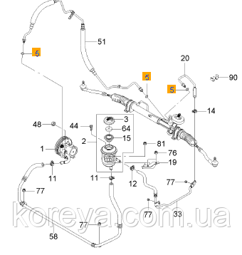 Кільце ущільнювальне трубки ГУР Авео Лачетті GM (ID#1096814385), цена ...