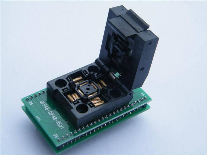 Переходник QFP48 LQFP48 TQFP48 - DIP48 0,5 мм адаптер для ...