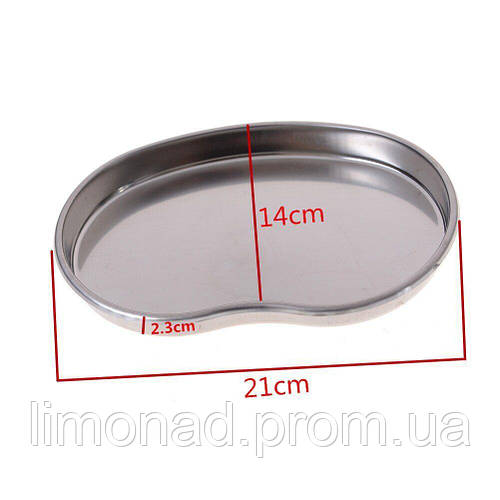 Лоток овальный нержавейка для маникюрных принадлежностей 21x14см (ID ...