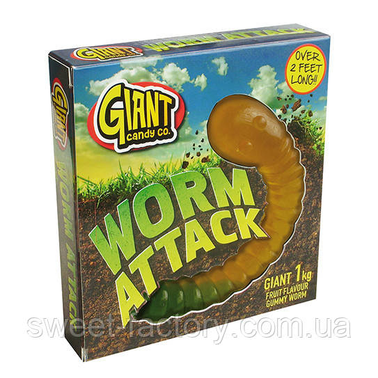 Мармелад Giant Gummy Worm Attack 800g, ціна: 1492 ₴, купити на Prom.ua