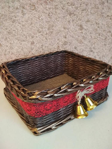 Купить Корзинка плетена Дзвіночки цена 220 ₴ — Prom Ua Id 1099501939