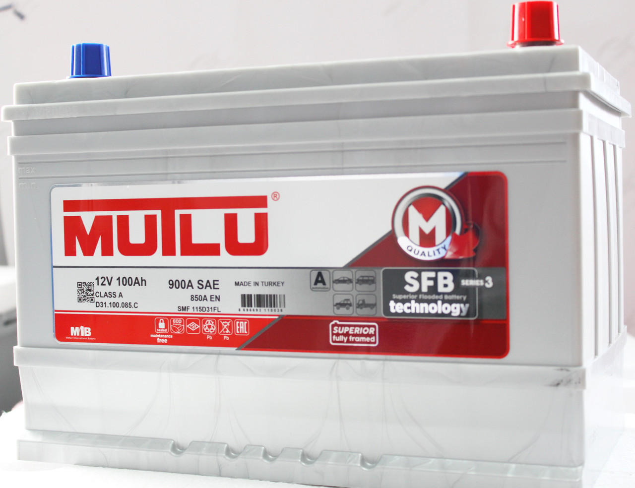 Аккумулятор Mutlu 100Ah, SAE 900, R, Asia, SFB Series3 (Мутлу Turkey ...