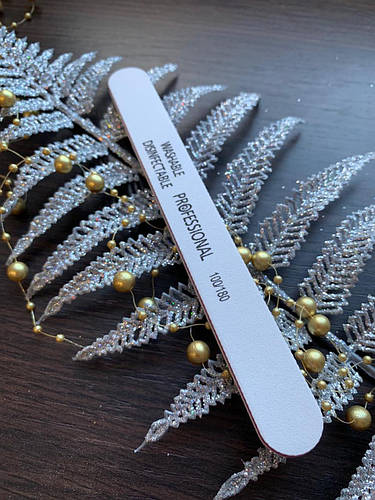 Пилка для нігтів Pr@fessional, пряма, 100/180 (ID#1100061952), ціна: 25 ₴, купити на Prom.ua