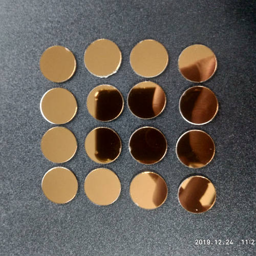 Купить Зеркальные коричневые наклейки круги набор 100шт (диаметр 2см ...