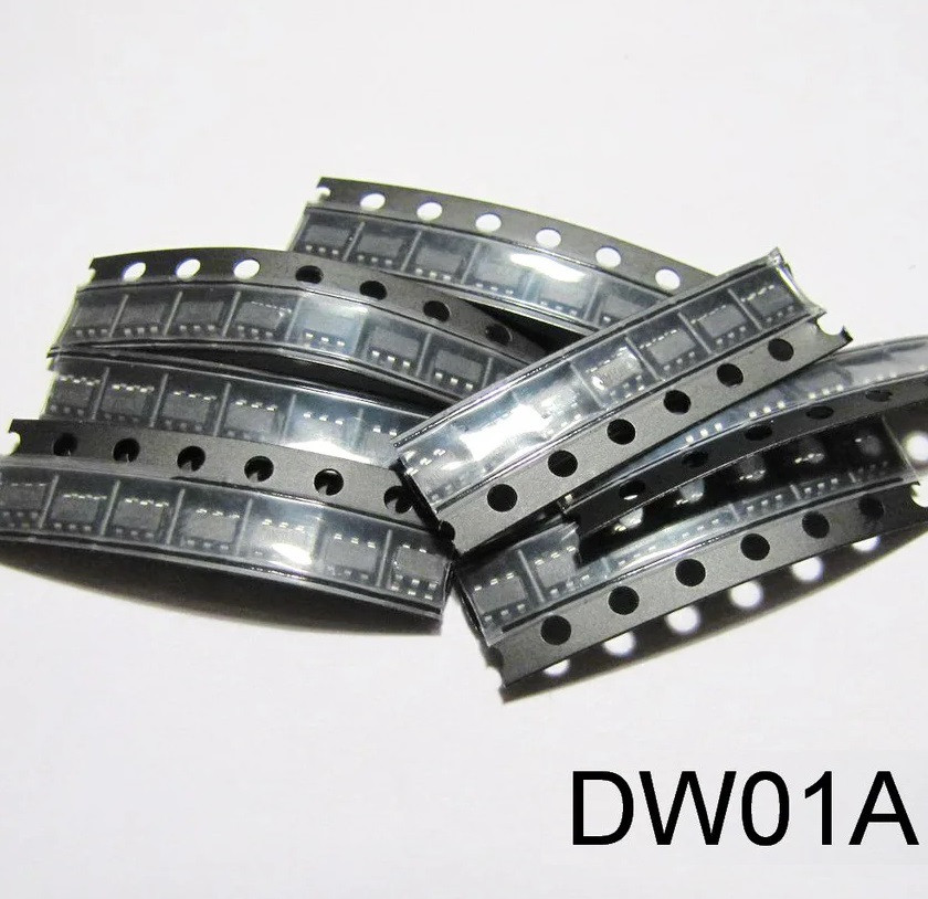 Чип DW01 DW01A SOT23-6 Контроллер Заряда Li-ion Аккумуляторов, цена 1. ...