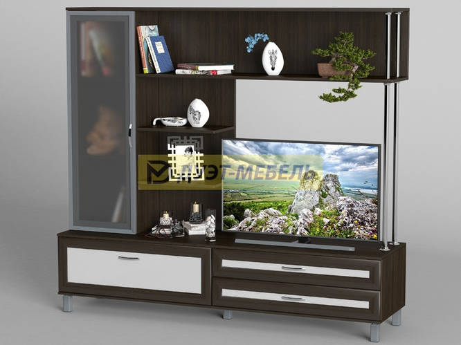 Купить Мини-стенка для гостиной ТИСА-30 (1800 мм) в разных расцветках ...