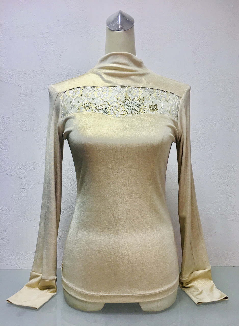 Купить Гольф Balizza женский золотистый тонкий в Запорожье от компании ...