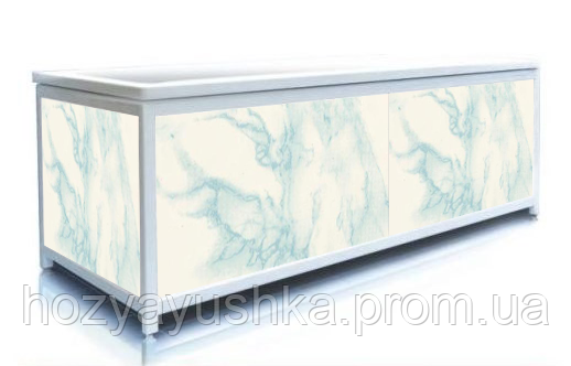 Экран под ванну 130 см, голубой мрамор, пластиковый каркас, цена 1963 ...