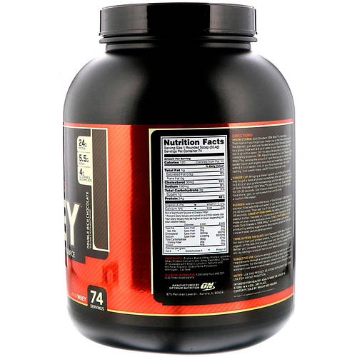 Optimum Nutrition Протеин 100% Whey, двойной шоколад, 2,27кг (ID ...