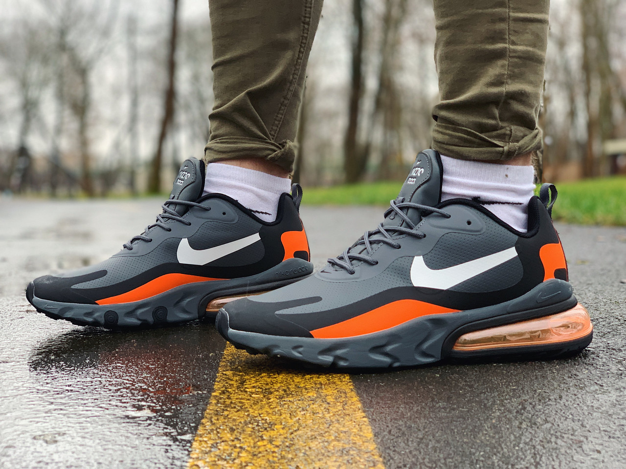 Кроссовки Натуральная Кожа NIKE AIR MAX 270 Найк Аир Макс (40,45 ...