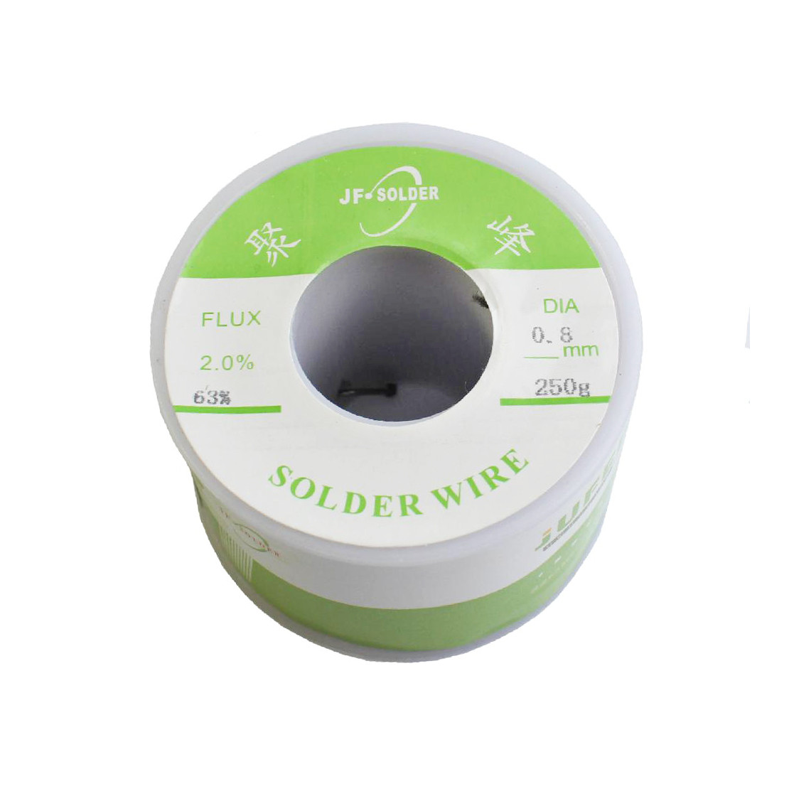 Припій з флюсом Jufeng ПС-63 (Sn63/Pb37), діаметр — 0,8 мм, вага — 250 ...