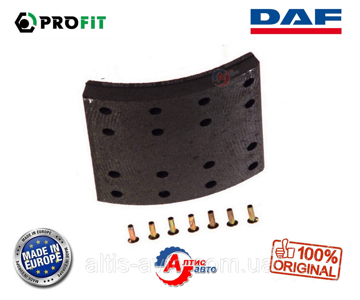 Задние Тормозные Накладки DAF Евро 2 Ати, 95/85/75/65 Ремонтные-1 ...