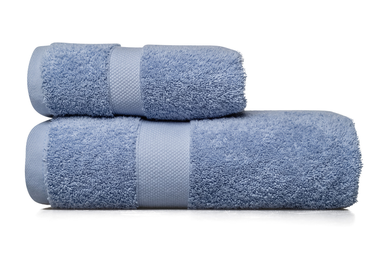 Рушник махровий 40х70 блакитний арт УР5101 продаж ціна у Києві Банні рушники від