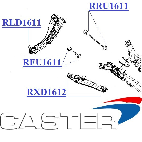 Купити Поліуретановий сайлентблок заднього нижнього поперечного важеля ...