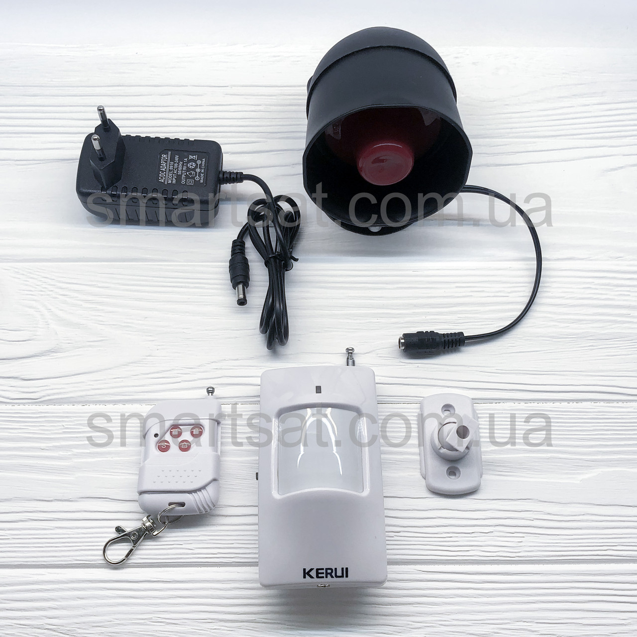 Простая сигнализация - сирена с пультом и беспроводным датчиком ...