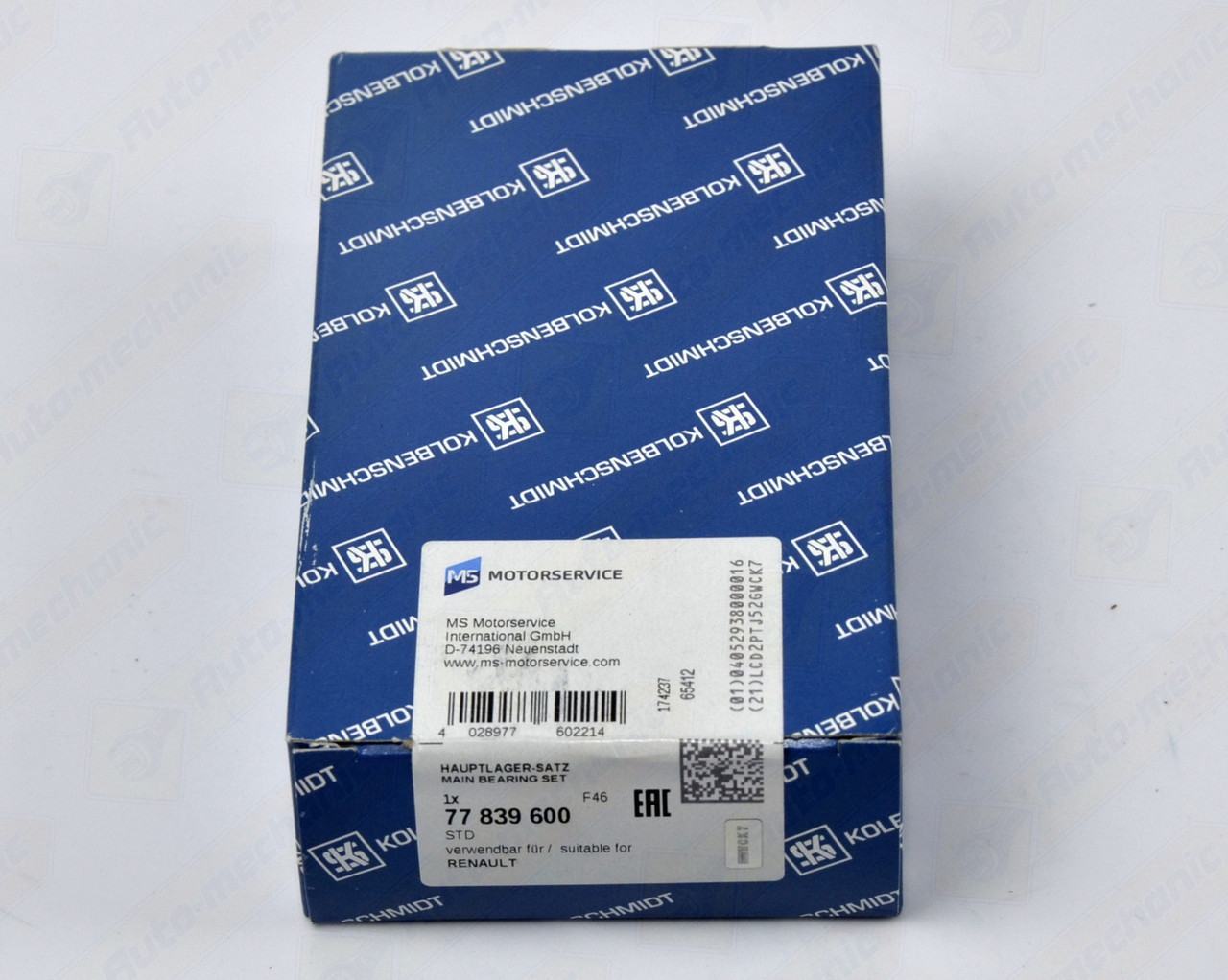 Вкладыши коленчатого вала на Renault Dokker 2012-> 1.5dCi ...