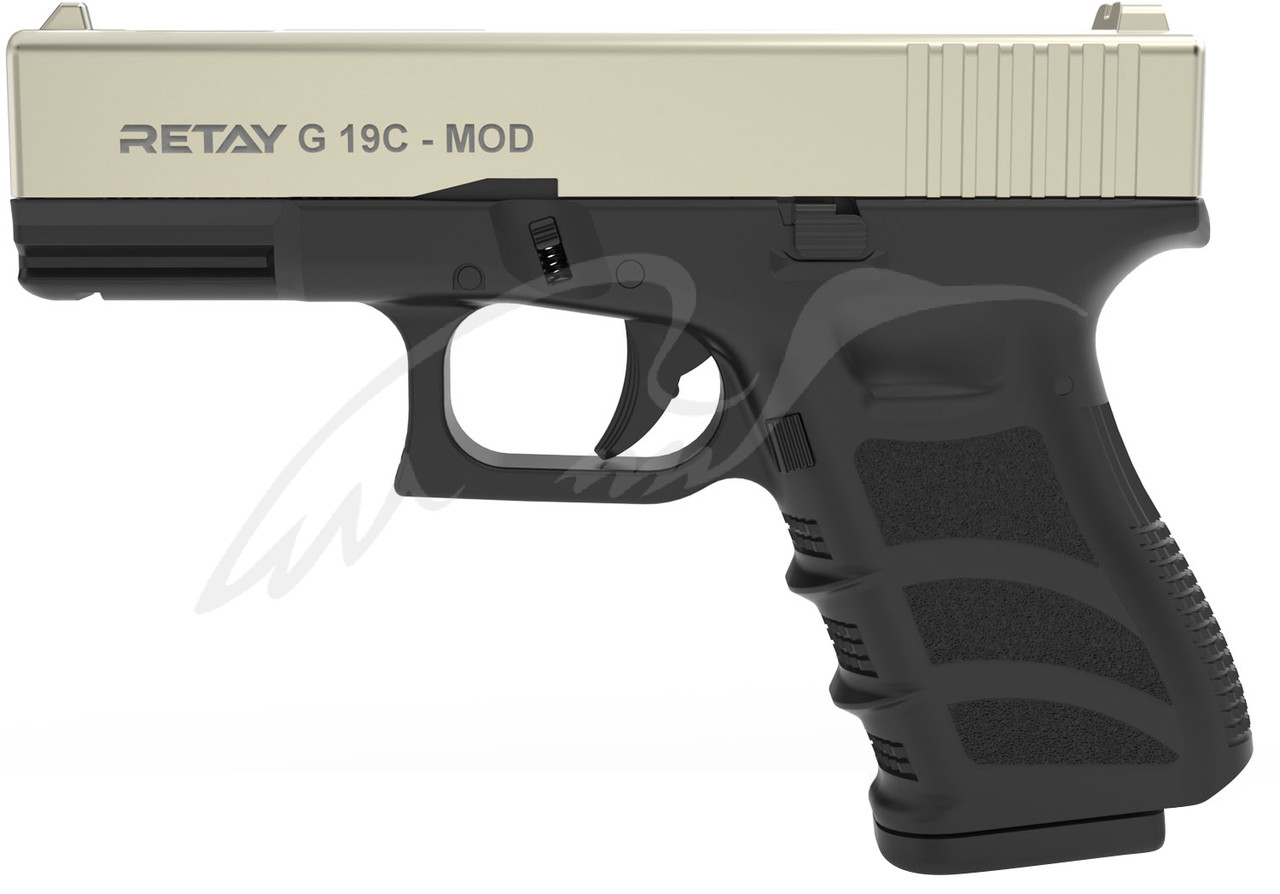 Купить Пистолет стартовый Retay G 19C кал. 9 мм. Цвет - satin., цена ...