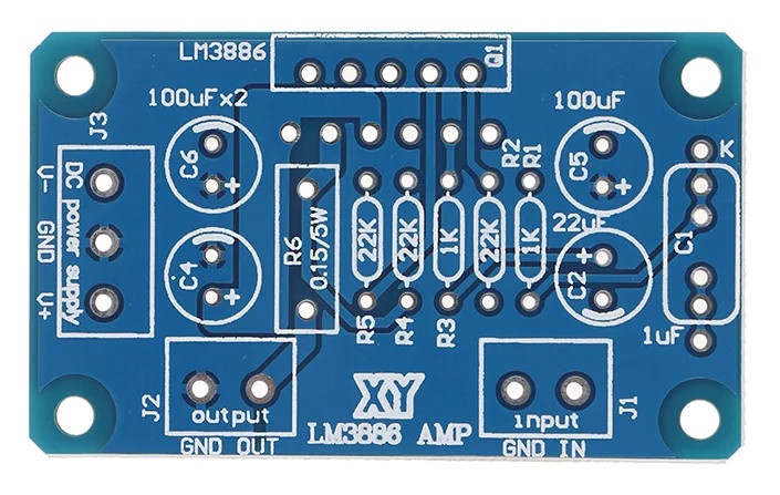 Пустая Плата для Сборки Усилителя на Базе LM3886. PCB - Печатная Плата — Купить Недорого на Bigl ...