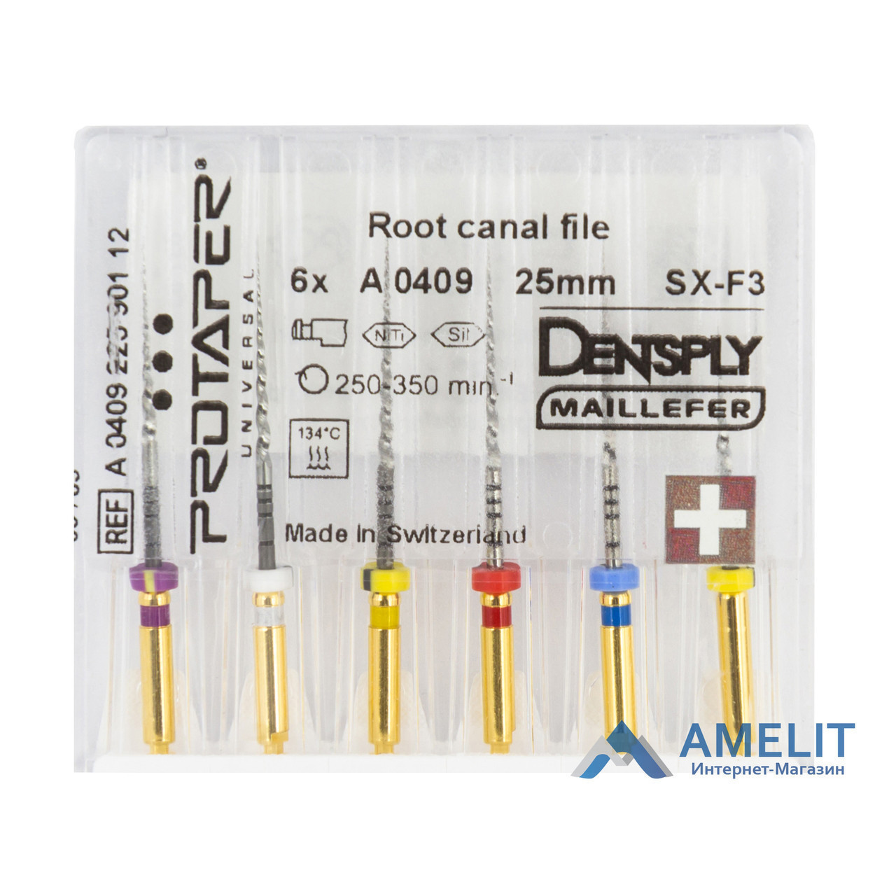 Купить Протейпер Универсал F2 (ProTaper Universal, Dentsply Sirona), 6 ...