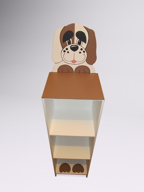 Детский шкаф-пенал с 3-мя открытыми полками Пес-Барбос (162.01) (ID ...