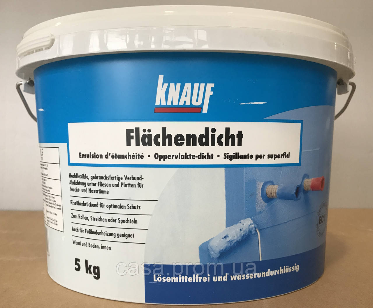 Гидроизоляционная мастика КНАУФ Флехендіхт (Flachendicht), 5 кг (ID ...