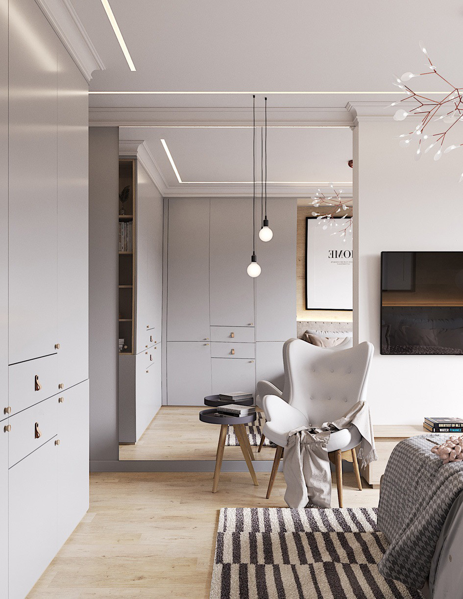 Шкаф МДФ Polymatt U702 в современном стиле на заказ по выгодным ценам ...