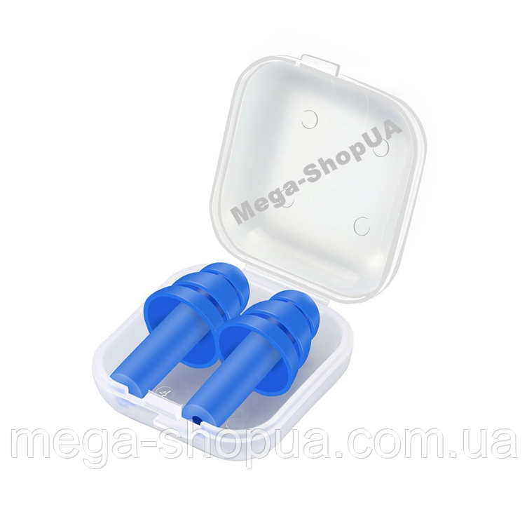 Многоразовые Силиконовые Беруши с Контейнером для Сна Плавания Полетов ...