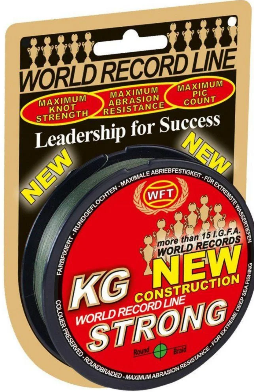 Шнур WFT KG Strong Green Round Braid 300 м/ 0.08 мм: продажа, цена ...