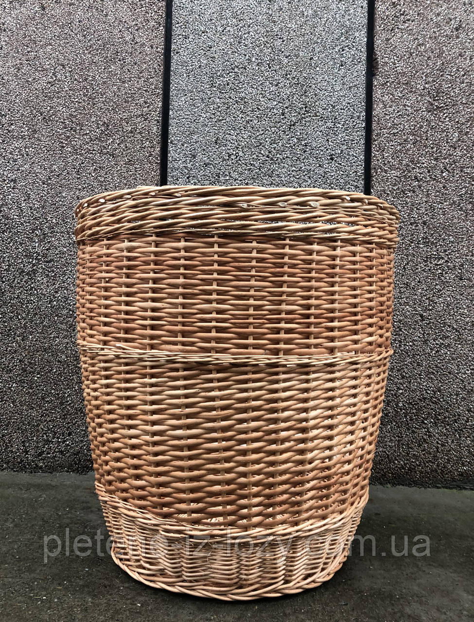 Плетена корзина для білизни із лози кошик для білизни круглий продажа цена в Ужгороде