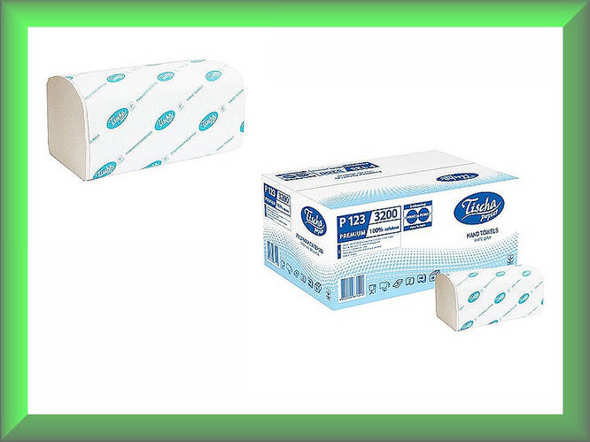 Рушники паперові PREMIUM Р123 Tischa Papier (біла 100% целюлоза ...