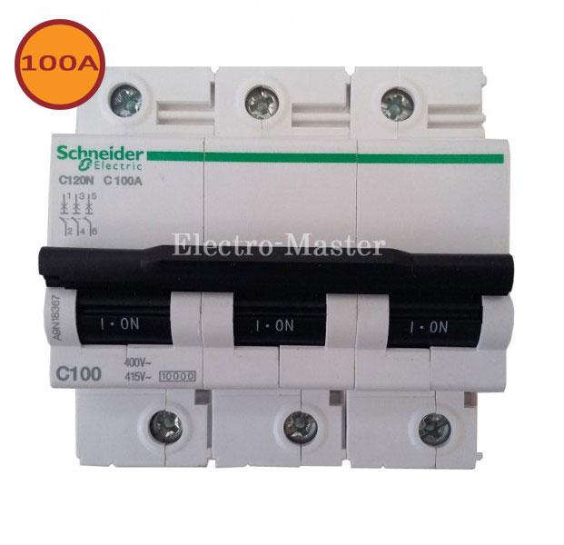 Автоматичний вимикач Schneider Electric C120N 3П 100A C