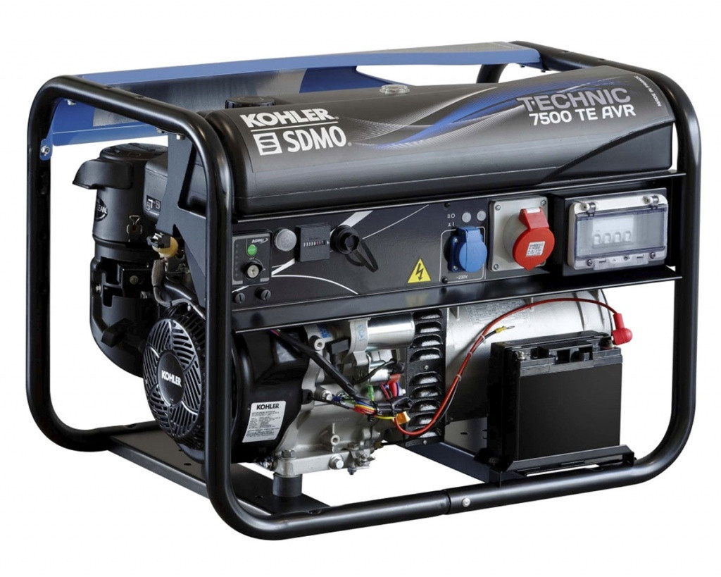 Трифазний бензиновий генератор SDMO TECHNIC 7500 T AVR IP54 (6.5 кВт): продаж, ціна у Києві ...