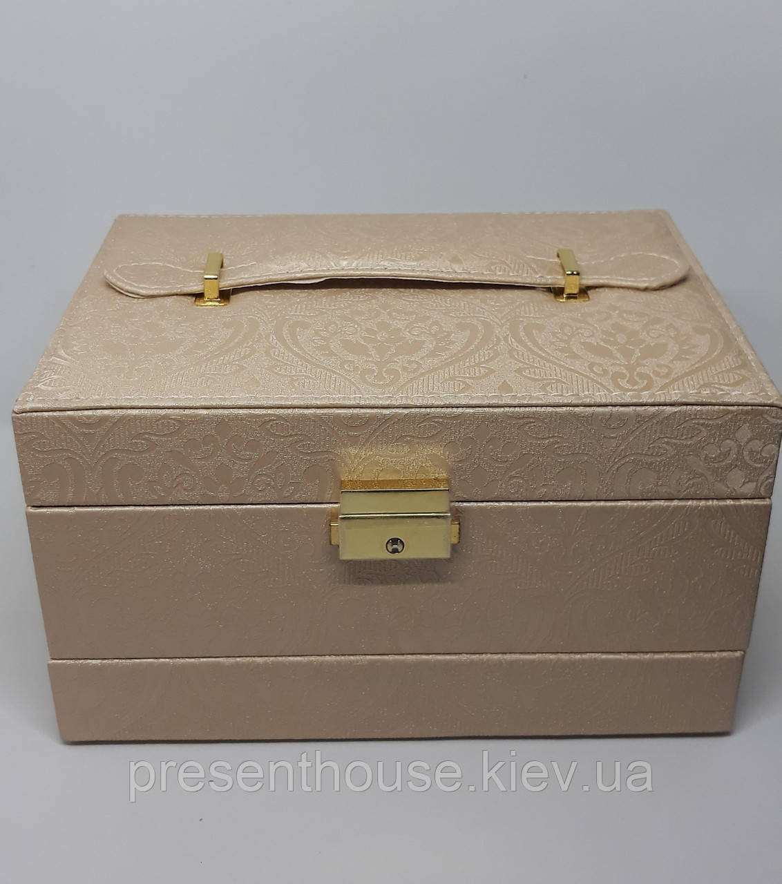 Шкатулка-кейс для украшений полуавтомат шампань: продажа, цена в Киеве ...