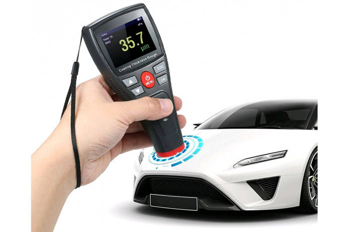Прибор для измерения толщины краски (толщиномер) Fe, 0-1800мкм WINTACT ...