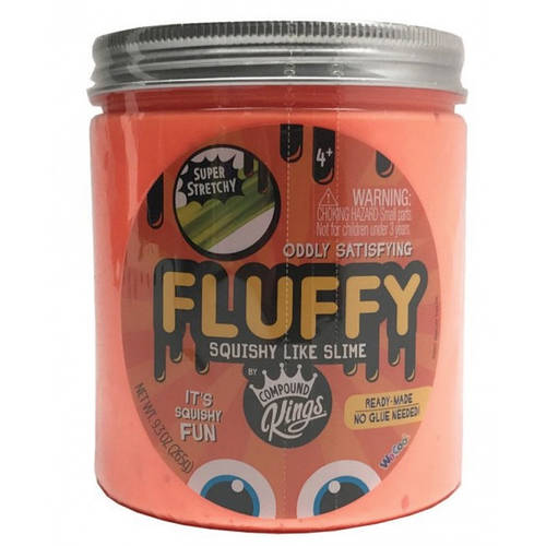 Лизун Slime Fluffy оранжевый, 265 г Compound Kings 110272/3, цена 225 ...