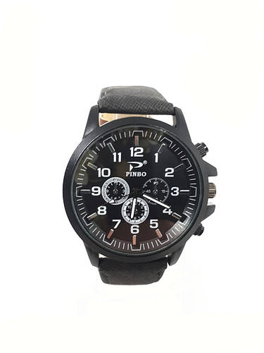 Часы мужские Pinbo Sport на ремешке. Черный (ID#1127592553), цена: 294 ...