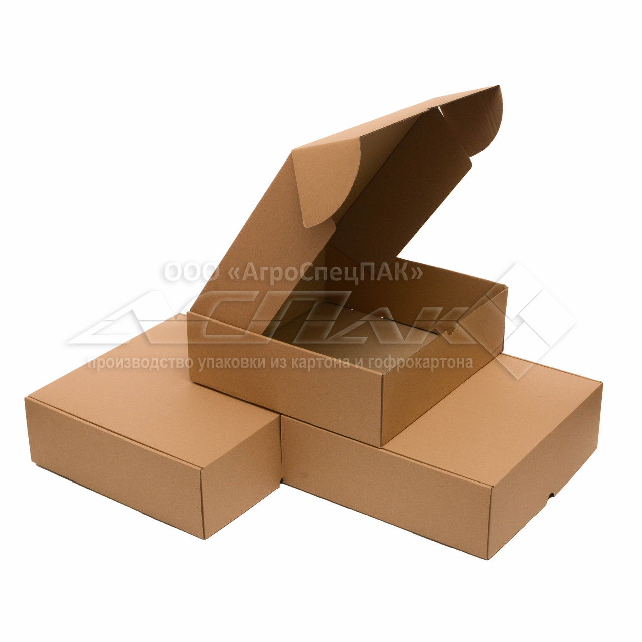 Картонні коробки 300*300*100 бурі - АгроСпецПак